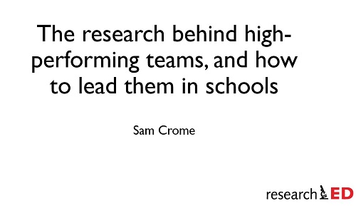 researchED Surrey 2022 – reflections – Sam Crome